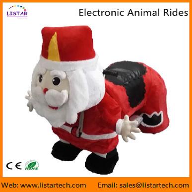 China Santa Claus Electronic Walking Animal Rides Games Machine for Christmas Amusement Park for sale