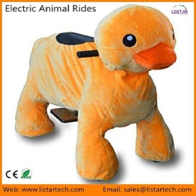 China Motorized Zoo Animal Amusement Rides for sale, Stuffed Animal Ride-Yellow Duck for sale