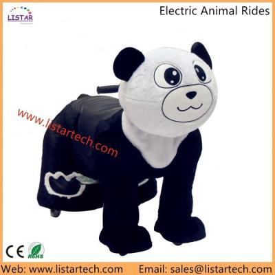 China Mall Rides on Animals Coin Operated Motorized Animals Car, Kiddie Riding in Mall -Panda for sale