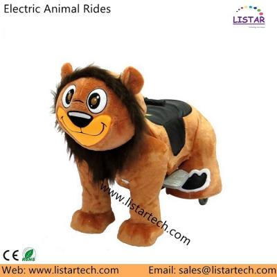 China Motorized Plush Riding Animals Ride Walking, Animal Rides, Kiddie Ride, Battery Rides-Lion for sale