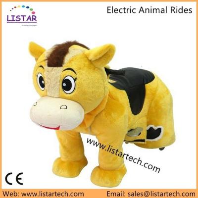 China Coin Operated Plush Motorcycle Mall Animal Electronic Rides, Animal Rides Product Supplier for sale