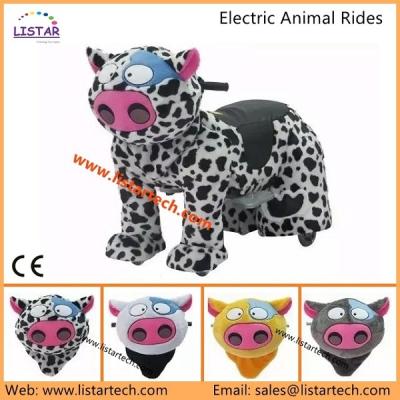China Coin/Non-coin Operated Plush Motorcycle with Music Box and Light, Action Pony, Ride on Toy for sale