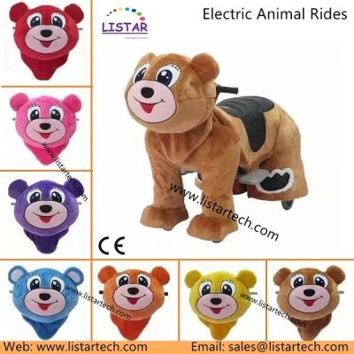China Wholesale Various High Quality Plush Electrical Animal Toy Car, Plush Motorized Animals for sale