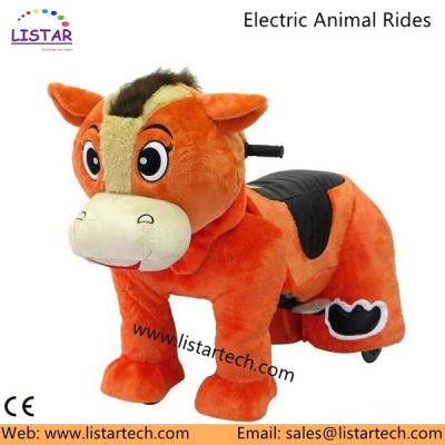 China Toy Horse on Wheels, Arcade Plush Animals Machines, Electrical Animal Plush Motorcycle for sale