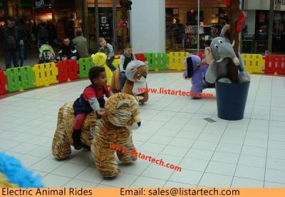China CE Certification Safe Design Animal Rides Plush Motorized Animals for Kids Mall Rides for sale