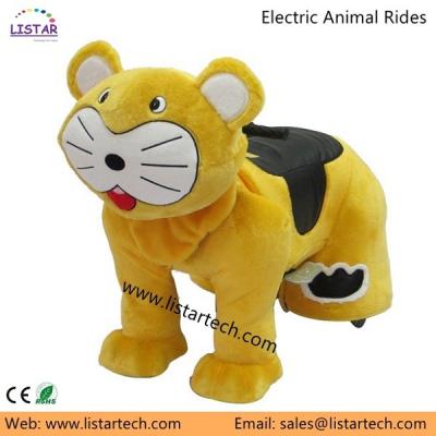 China Battery Power Operated Tiger Motorized Plush Riding Animals with Factory Price for Sale for sale