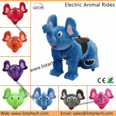 China Wholesale or Retail Electric Rechargeable Ride-on Plush Animal Rides - Elephant for sale