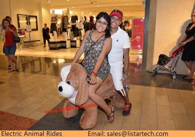 China Adults Battery Animal Ride Plush Motorized Animals Happy Rider Toys Electric in Mall for sale