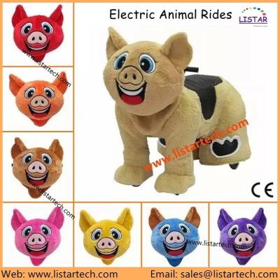 China Ride Electric Bicycle Plush Animal Toys Electric Walking Animal Zippy Stuffed Animal Rides for sale
