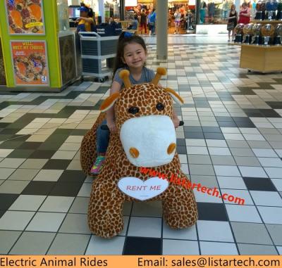 China Hot Sale Kids Battery Plush Battery Animal Rides, Walking Animal Rides Best Rocking Horses for sale