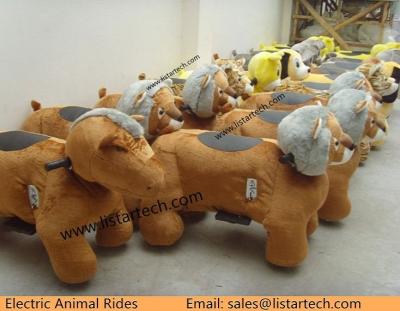 China Walking on Playground Fur Simulation Pony for Kids Electric Animal Ride with CE Approved for sale