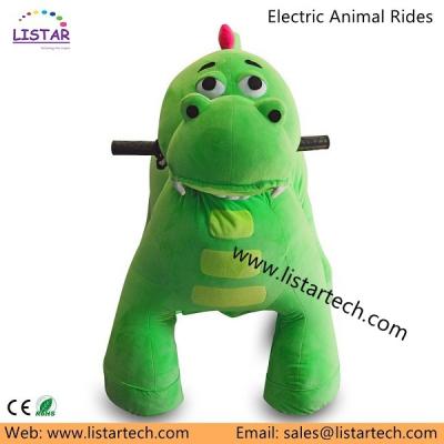China Happy animated plush animals arcade game parts mountable coin car for sale
