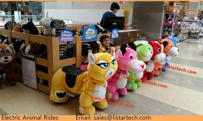 China Cute Cartoon Design Ride on Animal Toy, Plush Animal Electric Scooter Coin Operated Rides for sale