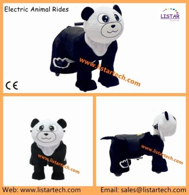 China Coin OP for Shopping Mall Cart Toys Move Plush Giant Panda Plush Toys from Guangzhou for sale