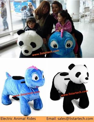 China rechargeable battery motorized plush riding 12v kids electric ride for sale