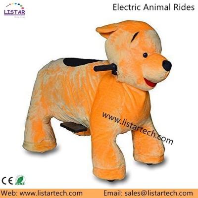 China coin operated walking animal scooters plush motorized animals for sale