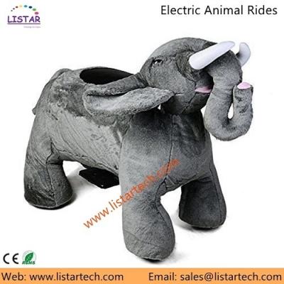 China stuffed animals with battery stuffed animals plush wheel battery operated ride animal for sale