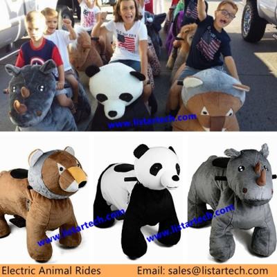China Motorized Plush Rhinoceros Ride on Animal Toy for Mall or Outdoor for sale