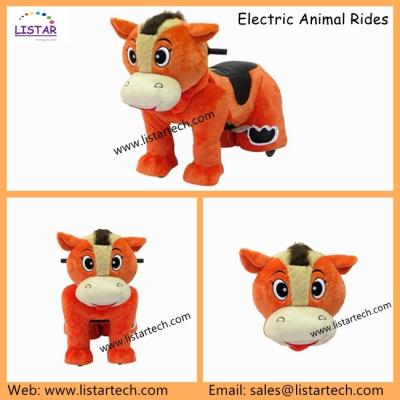 China New Battery Operated Animal Ride Plush Electric Animal Ride for Mall for sale