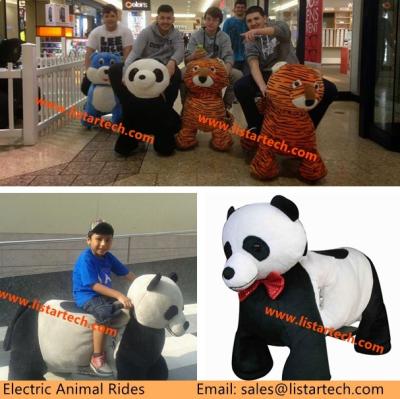 China stuffed animals with wheel coin operated walking animal bicycle frame center for sale