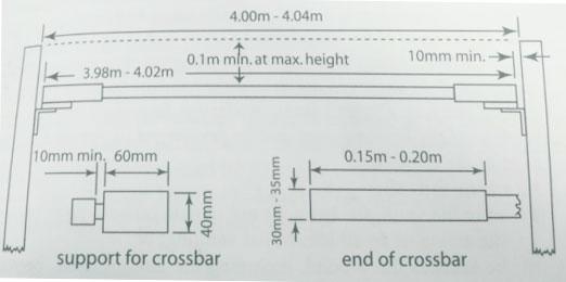 IAAF Standard Double Upright And Single Upright High Jump Post