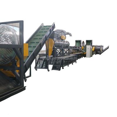 China Inverter Plastic Washing Recycling Machine , 12-14mm PET Flakes Hot Washing Machine for sale