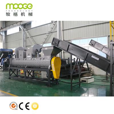Cina 300-5000KG/H PET Bottiglia di riciclaggio Lavatrice PLC Flakes Lavatrice di attrito in vendita