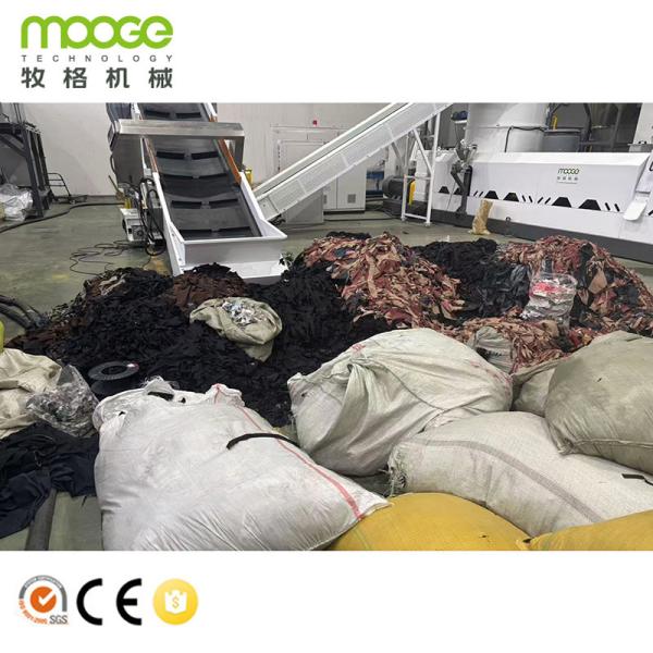 Quality Innovative 160kW Motor Power Used Clothes Polyester Fiber Pelletizing Line For for sale