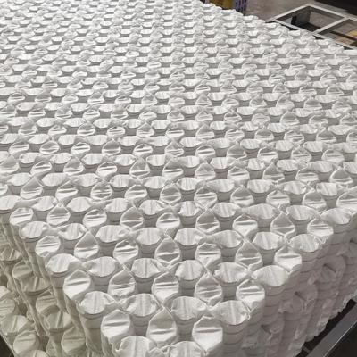 China Factory Customization Medium Soft Compressed Roll up Hotel Use Layer Pocket Spring Unit of Non Glue for sale