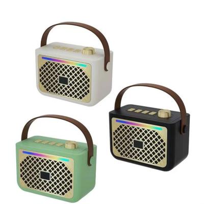 China Compact Retro Bluetooth Speakers Wireless Bluetooth 5.3 Speaker For Home KTV Entertainment for sale