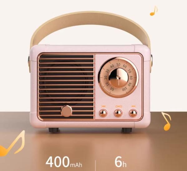 Quality Classic Retro Style Wireless Speaker Mini Portable Bluetooth Speaker With Volume for sale