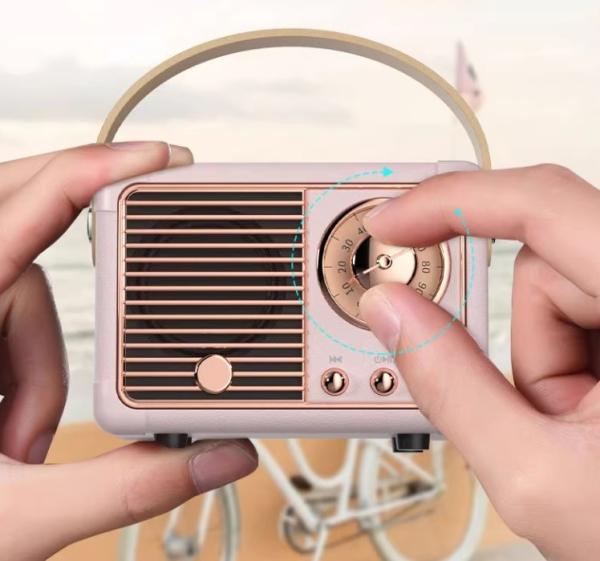 Quality Classic Retro Style Wireless Speaker Mini Portable Bluetooth Speaker With Volume for sale