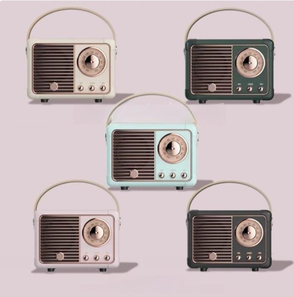 Quality Classic Retro Style Wireless Speaker Mini Portable Bluetooth Speaker With Volume for sale