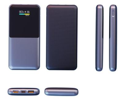 China 10000mAh Large Capacity Battery Pack , Super Fast Charging Power Bank With Data Display for sale