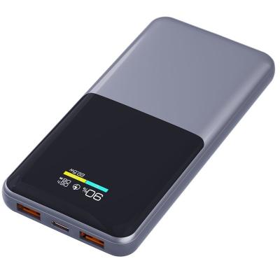 China 10000mAh Large Capacity Battery Pack , Super Fast Charging Power Bank With Data Display for sale
