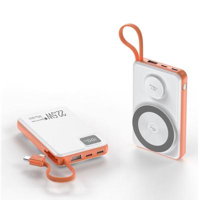 China Large Capacity Portable Power Bank 10000mAh Stylish Power Bank With Data Display for sale