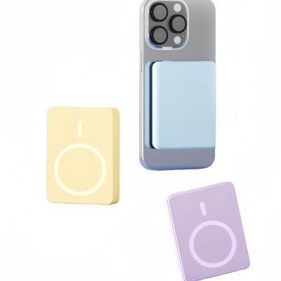 China Innovative Magnetic Wireless Power Bank 5000mah For Iphone / Android for sale