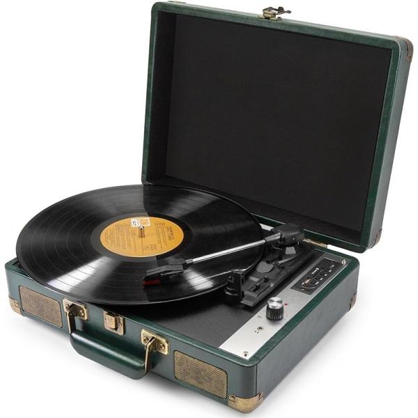 Quality 5.0 Bluetooth Suitcase Record Player , 3 Speed Record Player With Speakers for sale