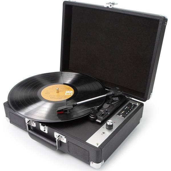 Quality 5.0 Bluetooth Suitcase Record Player , 3 Speed Record Player With Speakers for sale