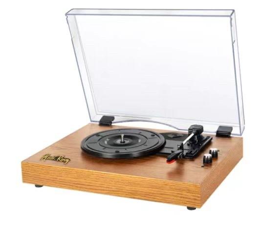 Quality Vintage Style Turntable Speakers Customized With Auto Stop Multi Interface for sale