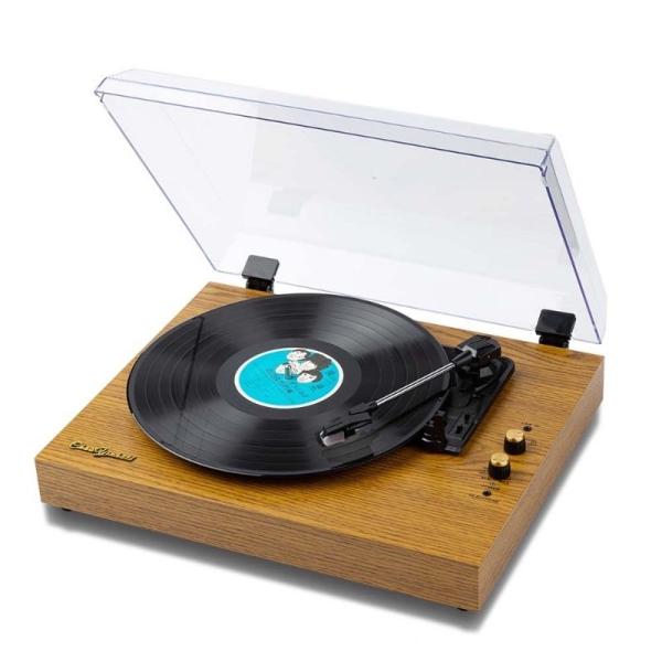 Quality Vintage Style Turntable Speakers Customized With Auto Stop Multi Interface for sale