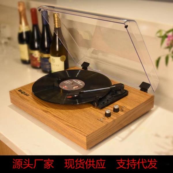 Quality Vintage Style Turntable Speakers Customized With Auto Stop Multi Interface for sale