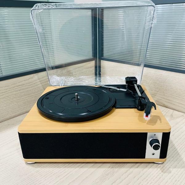 Quality Vintage Vinyl Bluetooth Speaker Retro Design 3 Speed Record Player Speaker With for sale