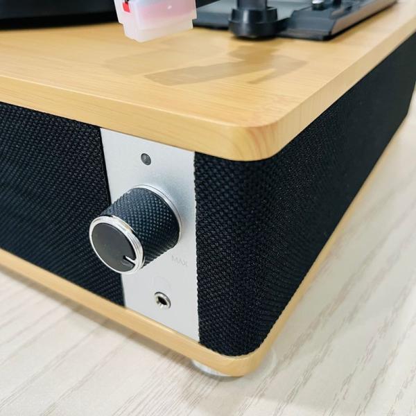 Quality Vintage Vinyl Bluetooth Speaker Retro Design 3 Speed Record Player Speaker With for sale