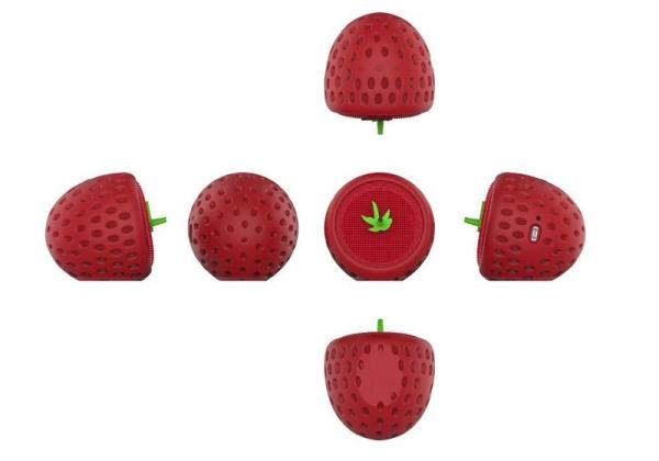 Quality 5.4 Patented Strawberry Speaker 3W Portable Wireless Bluetooth Speaker With for sale