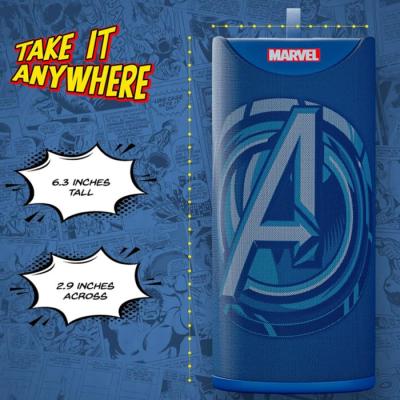 China OEM Portable Bluetooth Speaker 5.3 Marvel Themed Speaker 5W Sound 10m Range for sale