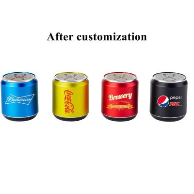 China Portable TWS Bluetooth Speaker 5.0 , Can Shaped Bluetooth Speaker Outdoor for sale