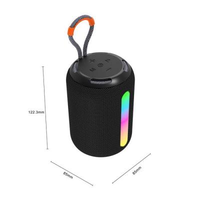 China Colorful Wireless Speaker Multi Connection Bluetooth Speaker With RGB Light / Detachable Strap for sale