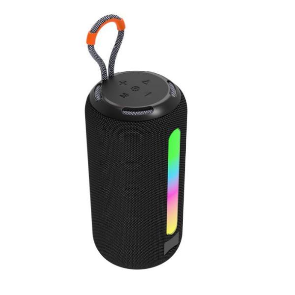 Quality 1200mAh Portable Fabric Wireless Speaker , TWS Bluetooth Speaker With RGB Light for sale
