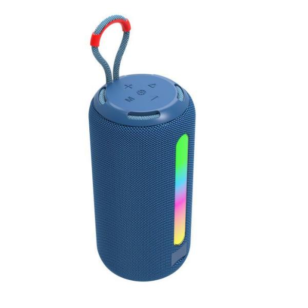 Quality 1200mAh Portable Fabric Wireless Speaker , TWS Bluetooth Speaker With RGB Light for sale